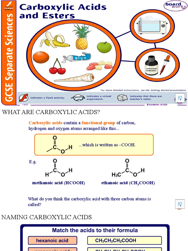 notesG11Week1 1 | PDF | Ester | Carboxylic Acid