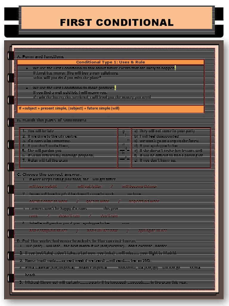 1st Conditional - Worksheet - Week 16 | PDF | Linguistic Typology | Syntax
