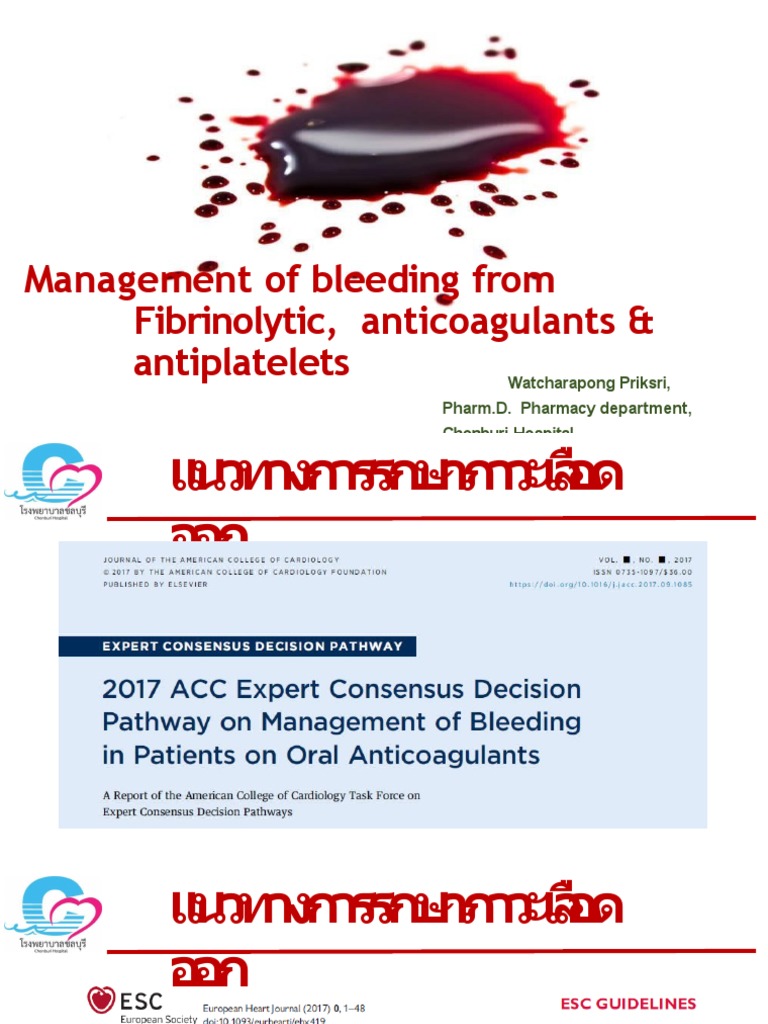 Management of Bleeding From Anticoagulants & Antiplatelets | PDF