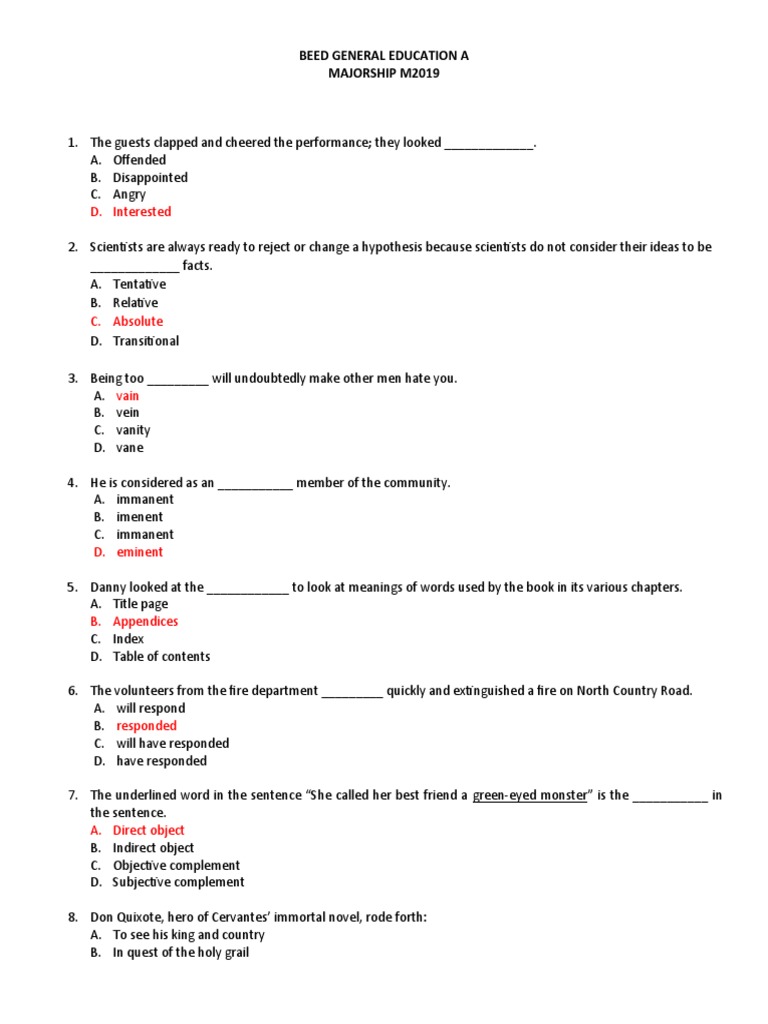 General Education Post-Test | PDF | Cell (Biology) | Taxes