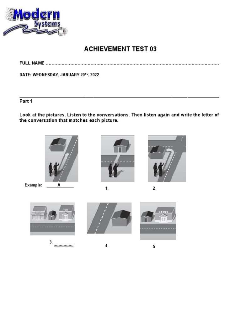 Achievement Test 03 | PDF