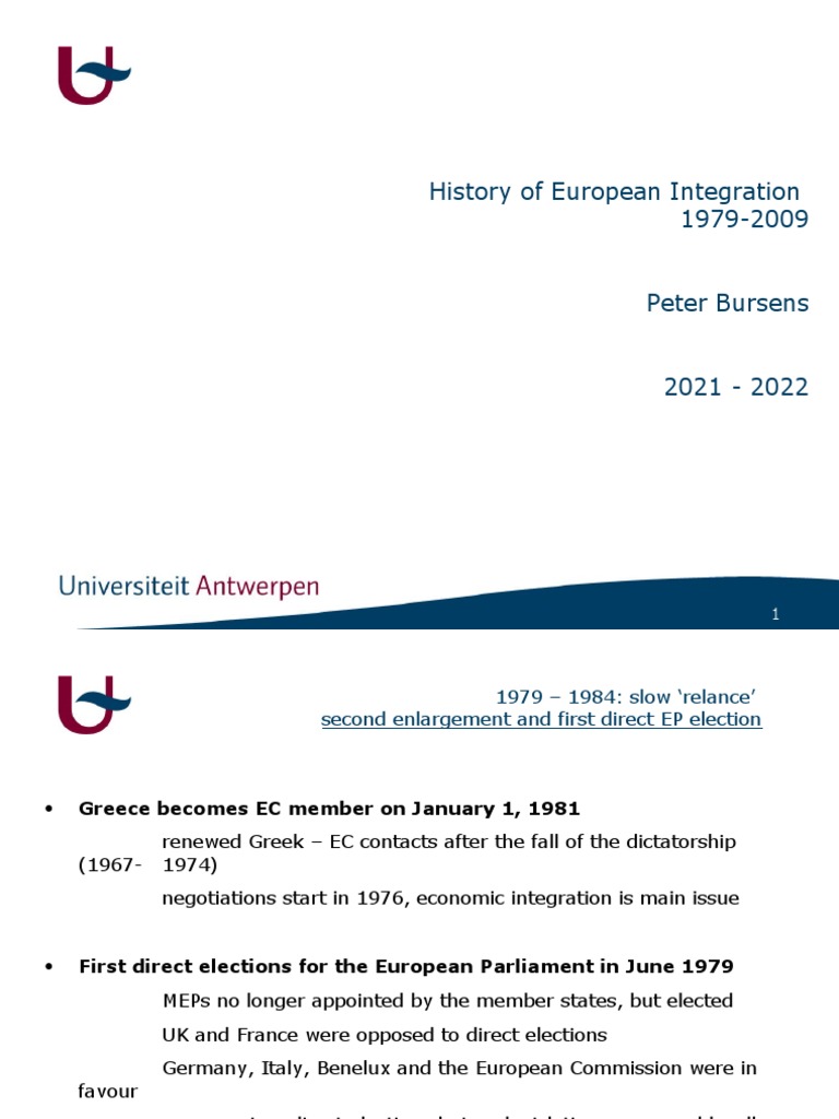 EI 2122 History of European Integration Part 2 | PDF | European ...