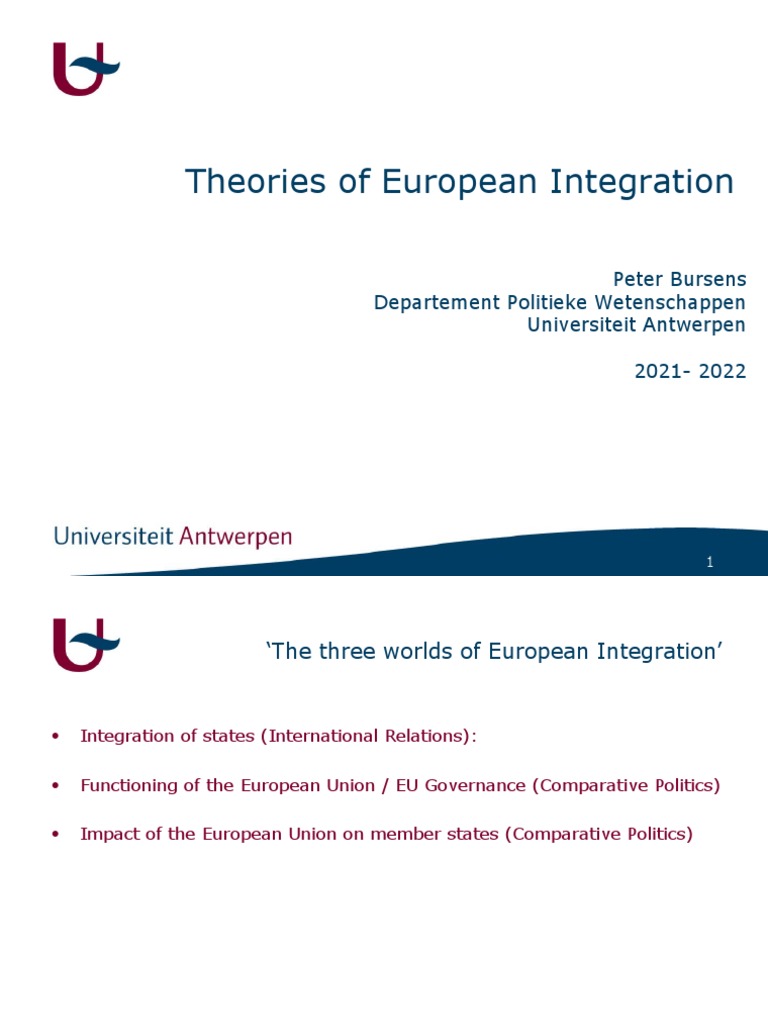 EI 2122 Theories of European Integration | PDF | European Union ...
