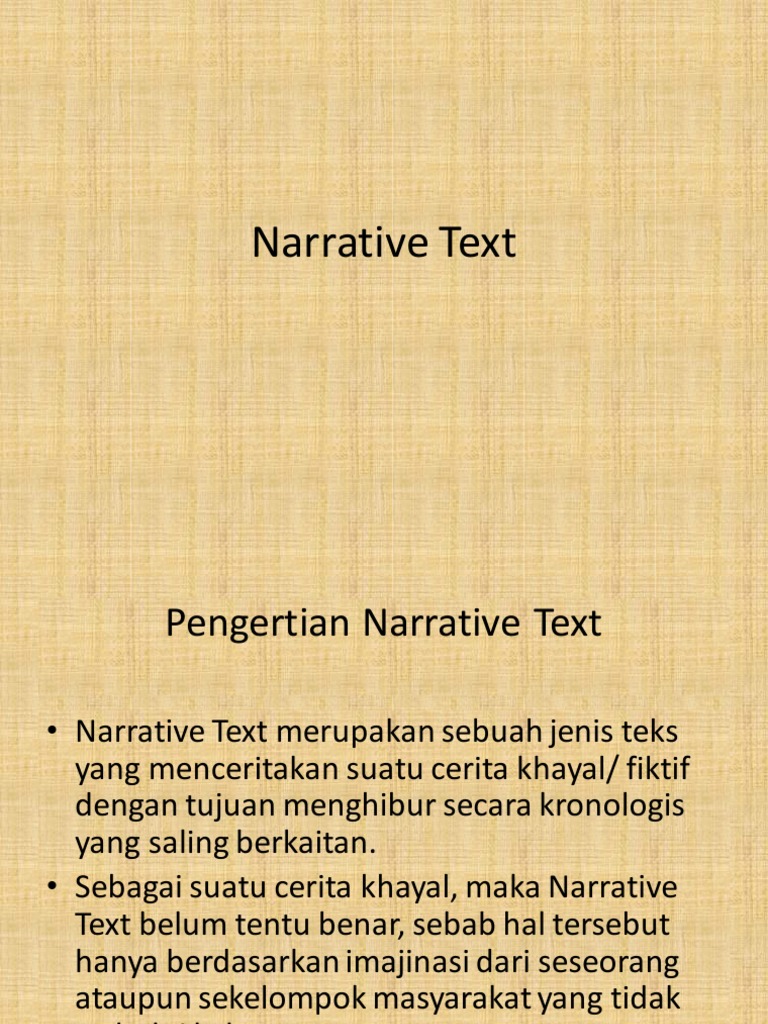 Materi 6 Narrative Text | PDF