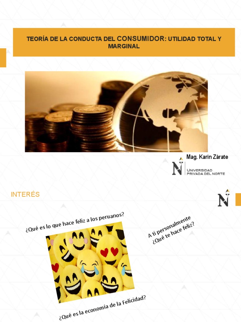 Sesión 6 Teoría de La Utilidad | PDF | Utilidad | Utilidad marginal