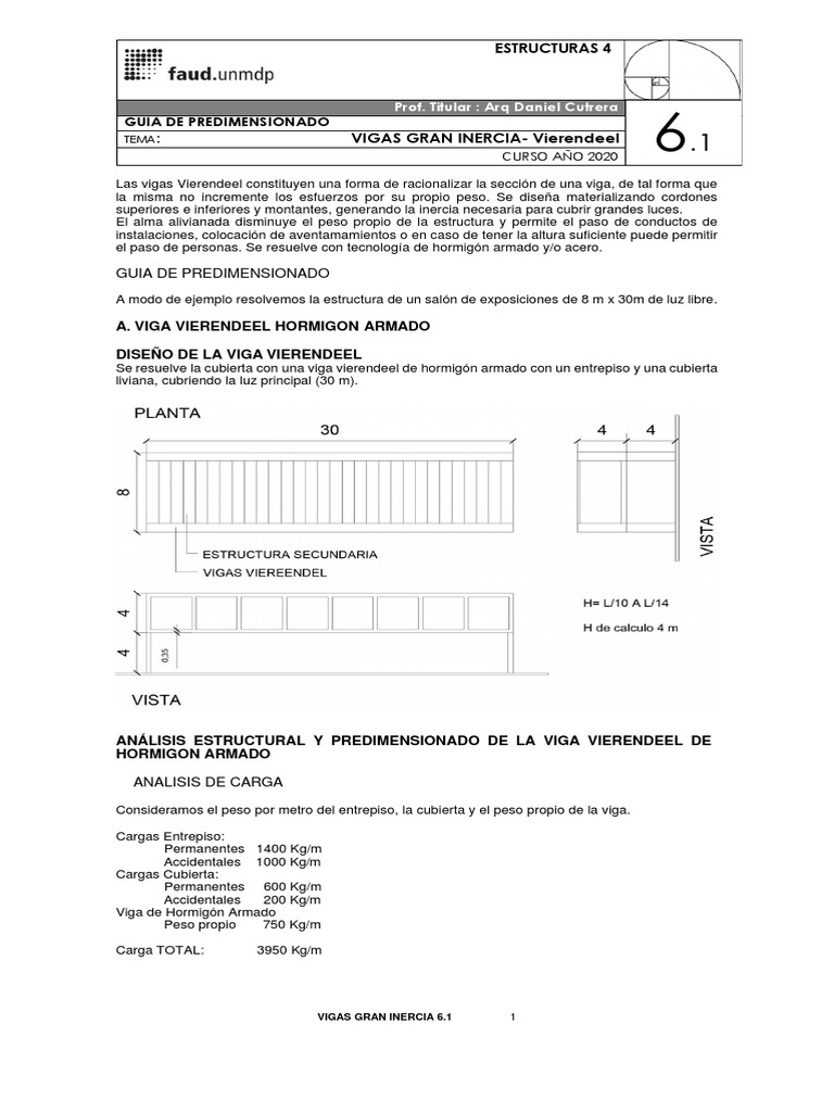 Guía de Vigas Vierendeel en Hormigón y Acero | PDF | Viga (Estructura ...