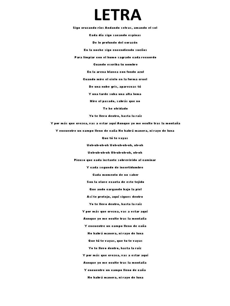 Letra de La Canción H4574 14 r41z | PDF | Relámpago