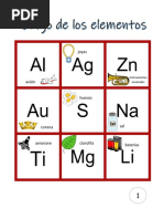 Sopa de Letras de La Tabla Periodica de Los Elementos | PDF