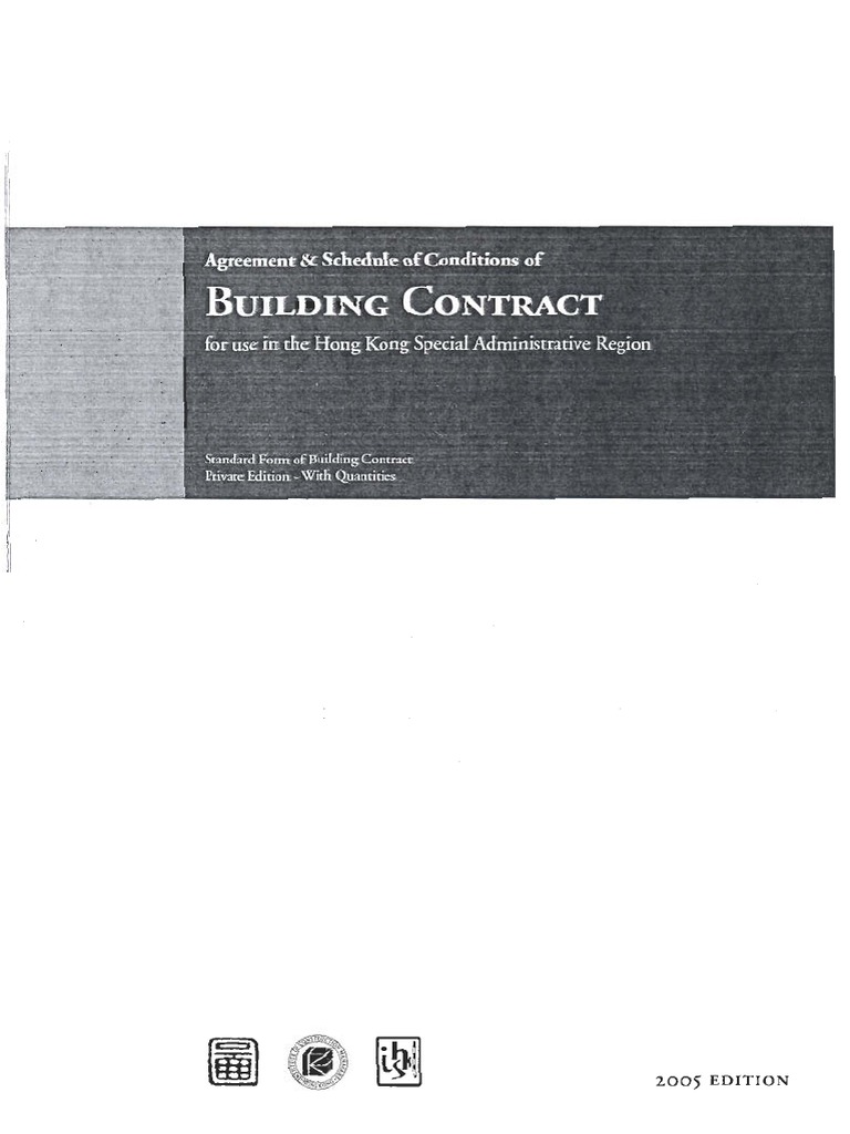 SFBC 2005-Conditions of Building Contract (W Q) | PDF | Architect ...