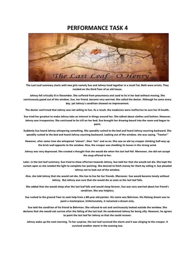 Performance Task 4 | PDF