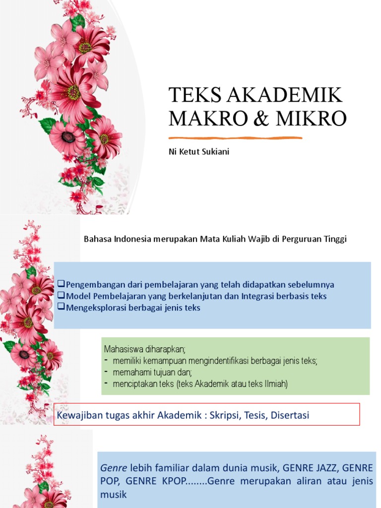Teks Akademik Makro Dan Mikro | PDF