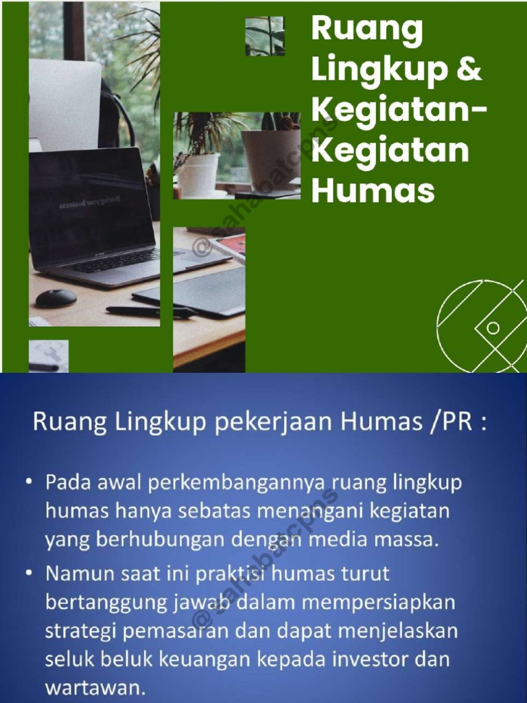 Ruang Lingkup Humas | PDF