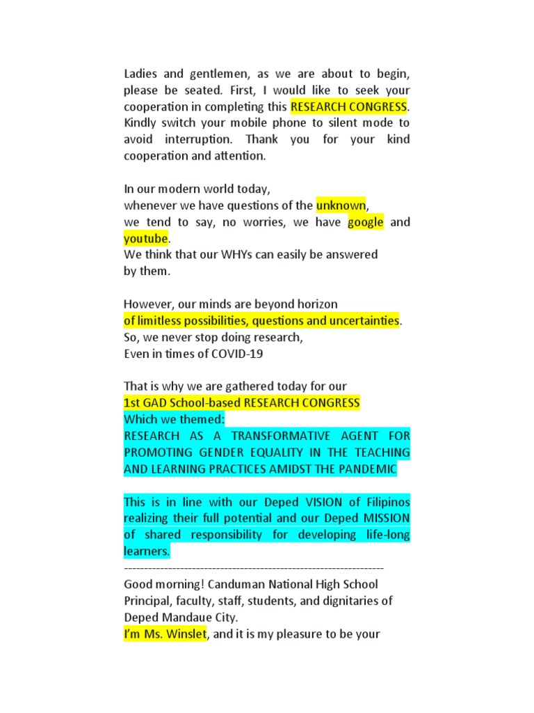 Script Research Congress | PDF | Cognition