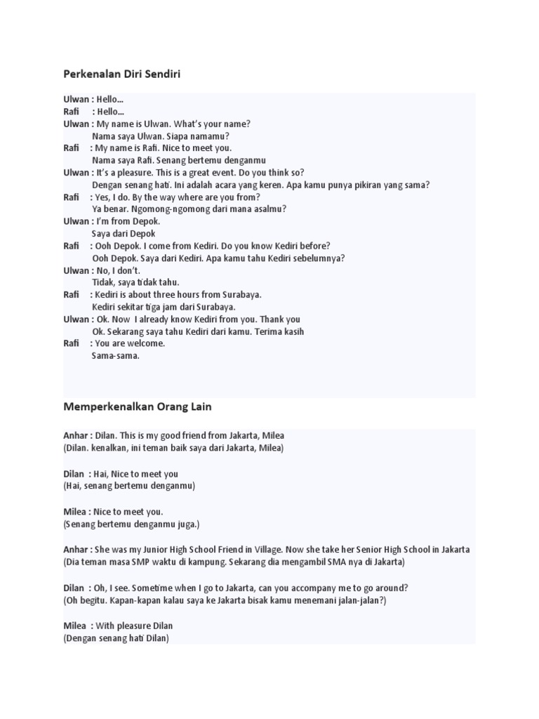 The Simple Conversation | PDF