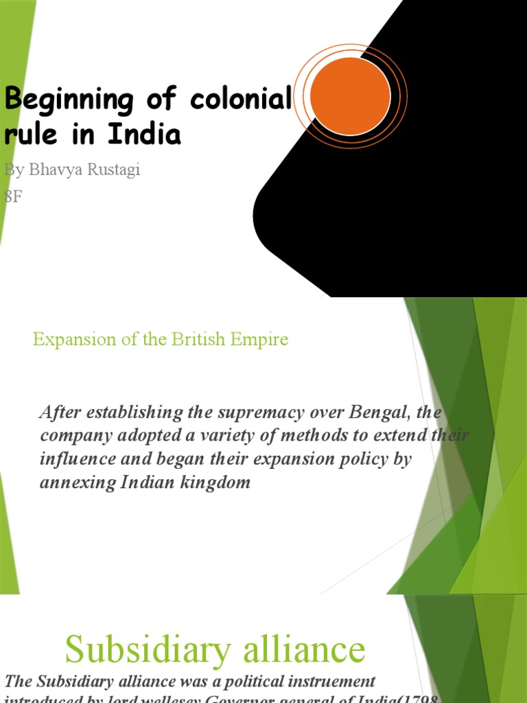 Colonial Rule in India | PDF | British India
