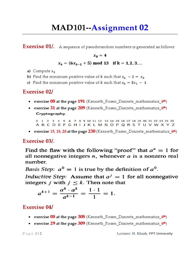 MAD101 - Assignment 02 | PDF | Computers