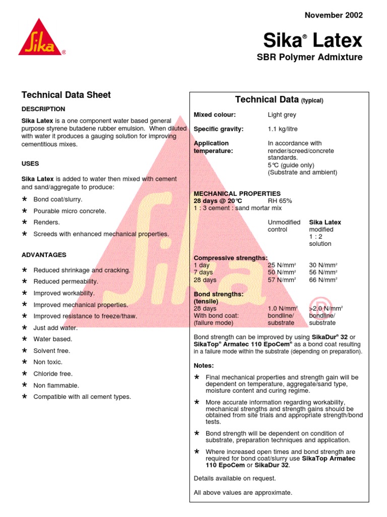 Sika Latex | Concrete | Cement