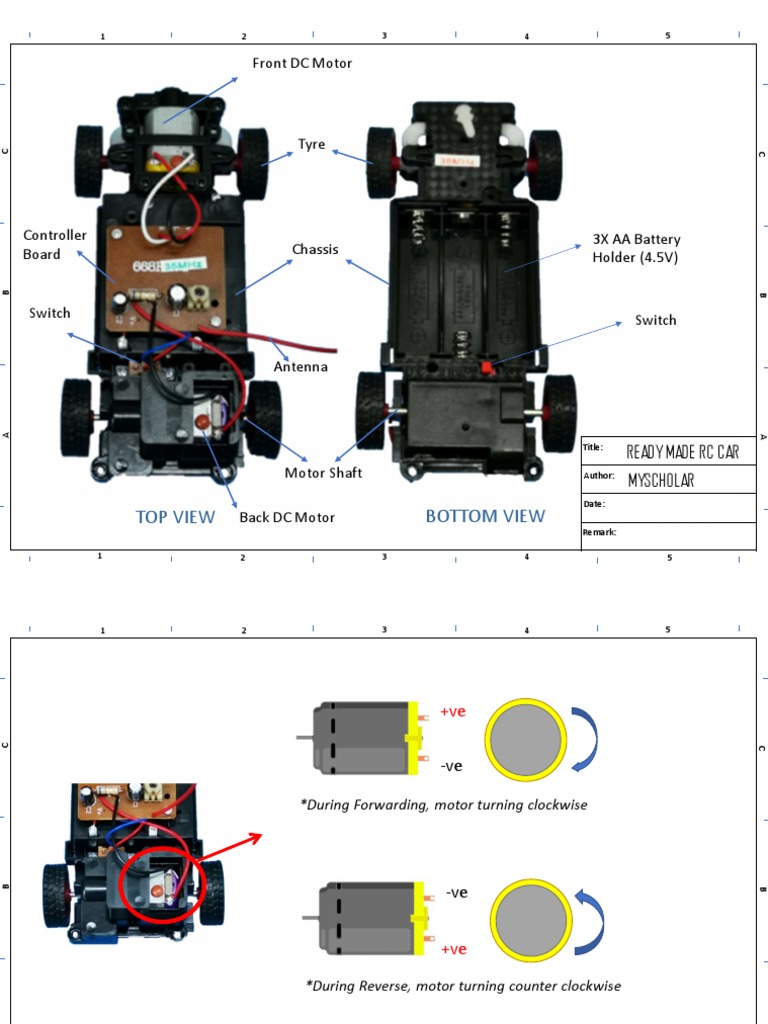 Ready Made RC Car Schematic | PDF | Electric Motor | Anode