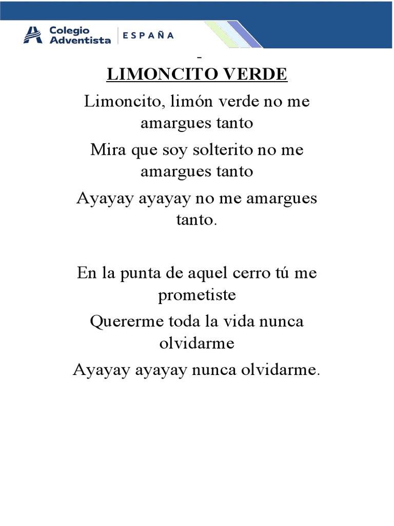 Limoncito Verde | PDF