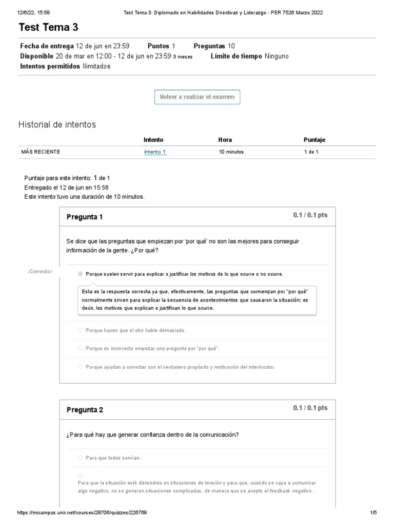 Test Tema 3 - Diplomado en Habilidades Directivas y Liderazgo - PER ...
