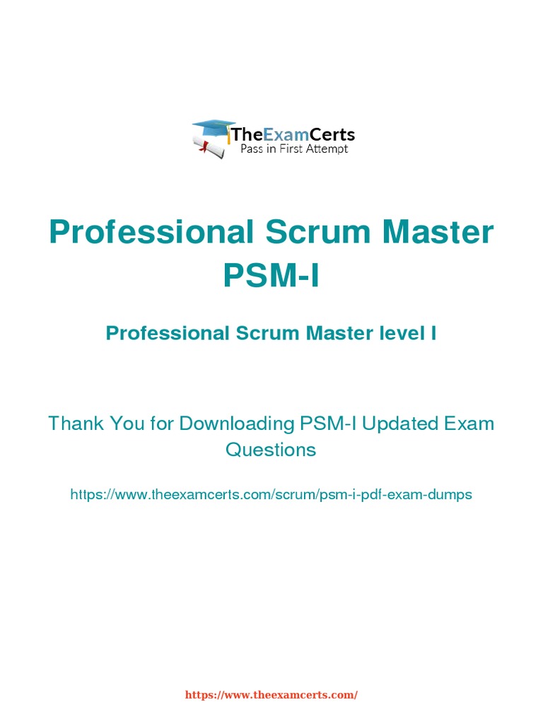 Professional Scrum Master PSM I Professi | PDF | Scrum (Software ...