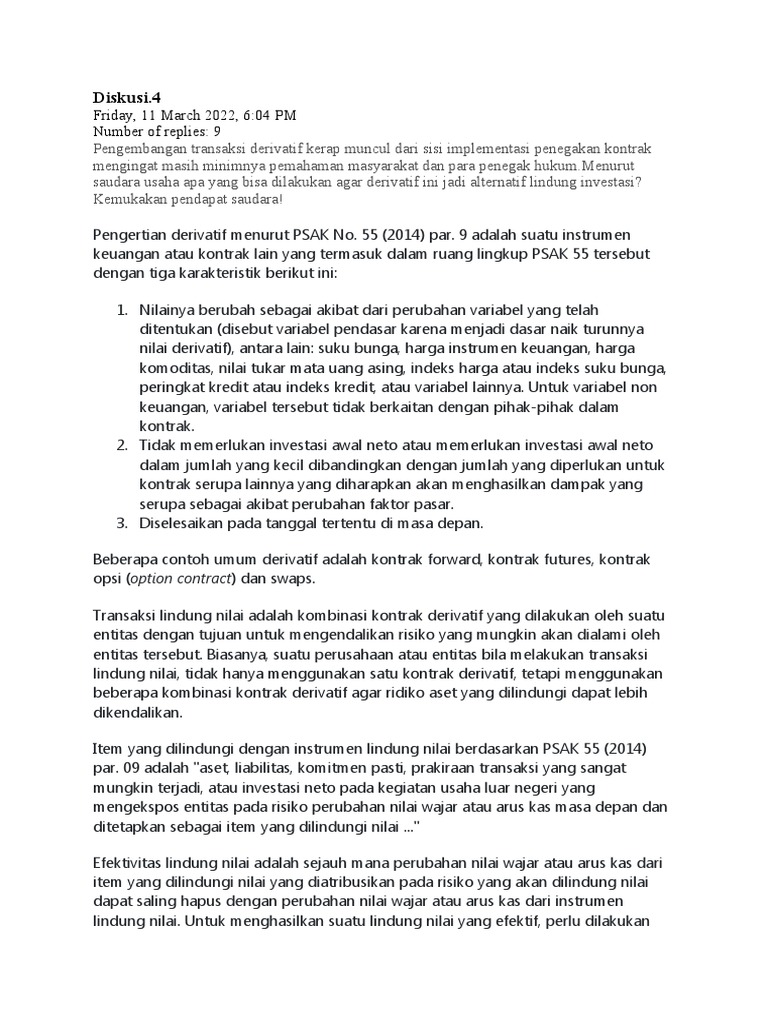 Diskusi 4 AKL | PDF | Pengelolaan Keuangan & Uang