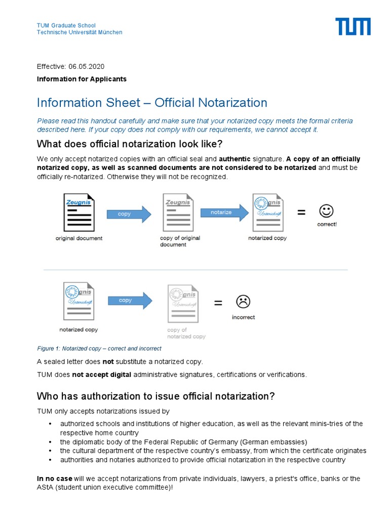 Information Sheet - Official Notarization | PDF | Notary Public ...