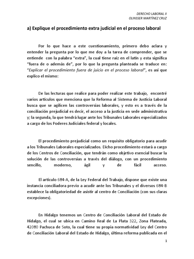 Derecho Laboral II | PDF | Competencia (ley) | Juez