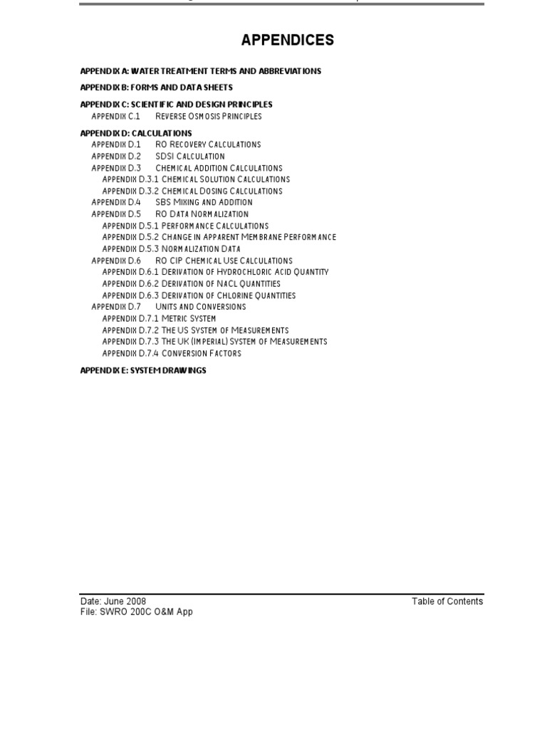 SWRO Chemical Calculations | Download Free PDF | Osmosis | Membrane