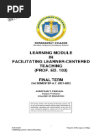 Module 2 - Facilitating Learner - Centered Teaching | PDF | Analogy ...