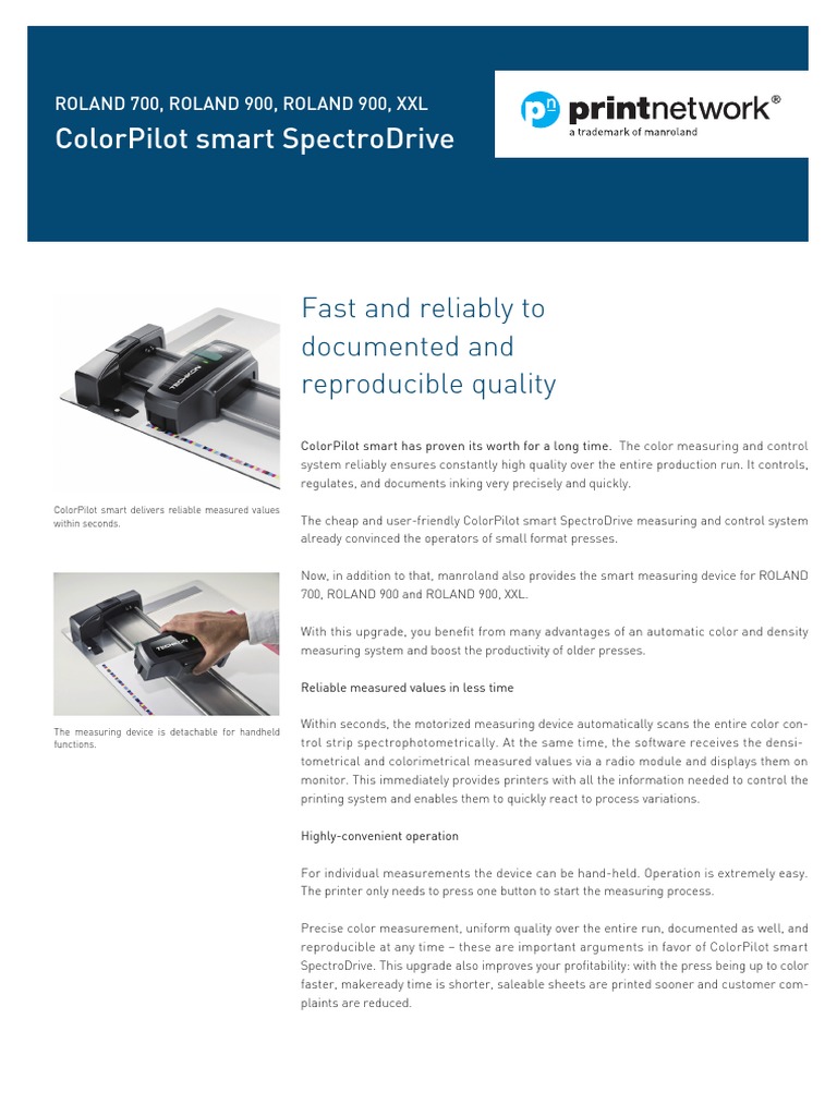Colorpilot Smart Spectrodrive: Fast and Reliably To Documented and ...