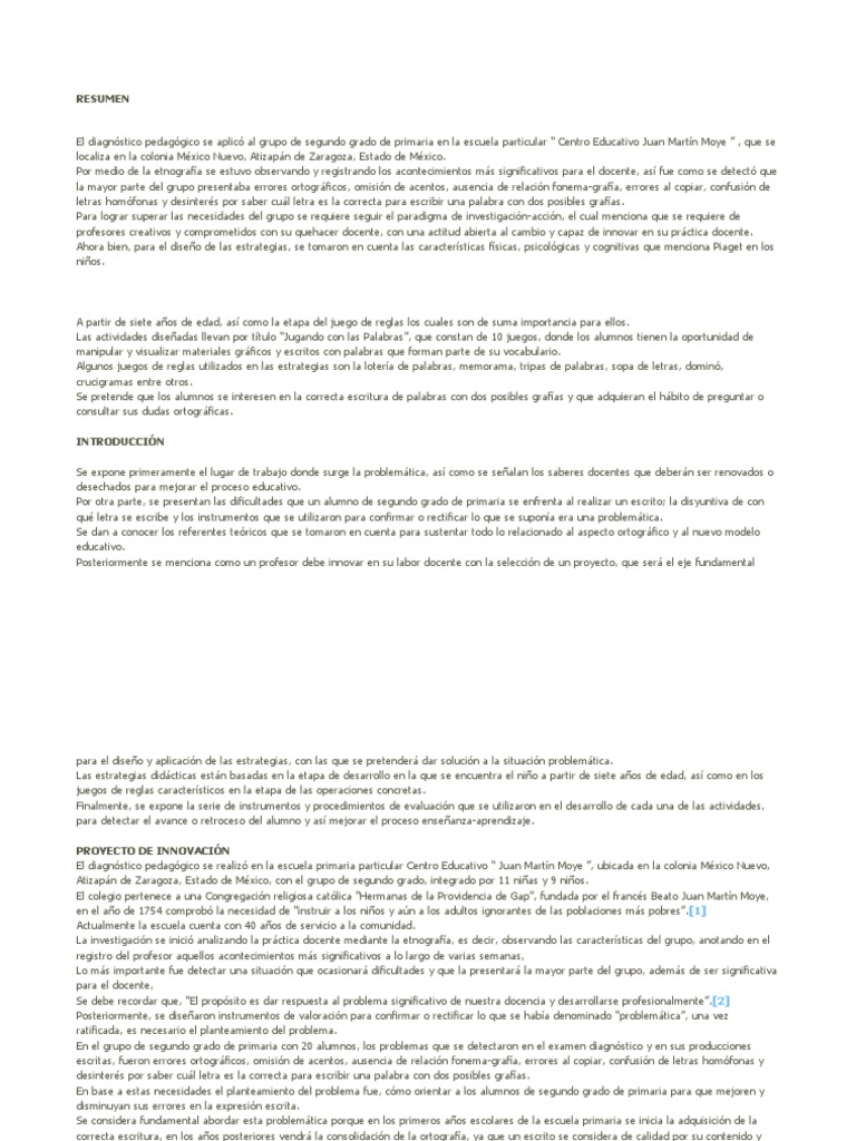 Actividades para Mejorar La Ortografia de Niños de Segundo Grado | PDF ...