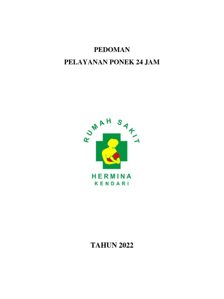 Pedoman Pelayanan Ponek 24 Jam 2022 | PDF