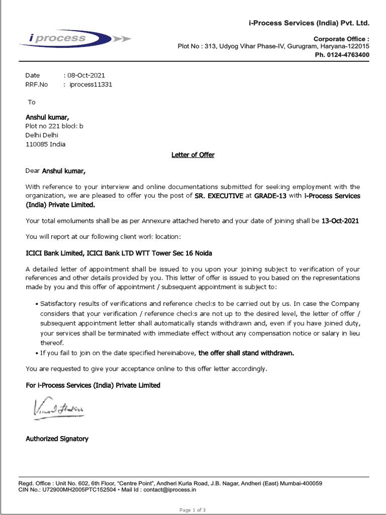 Process: Plot No: 313, Udyog Vihar Phase-IV, Gurugram, Haryana-122015 ...