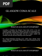 Glasgow Coma Scale Handout | PDF | Coma | Pain
