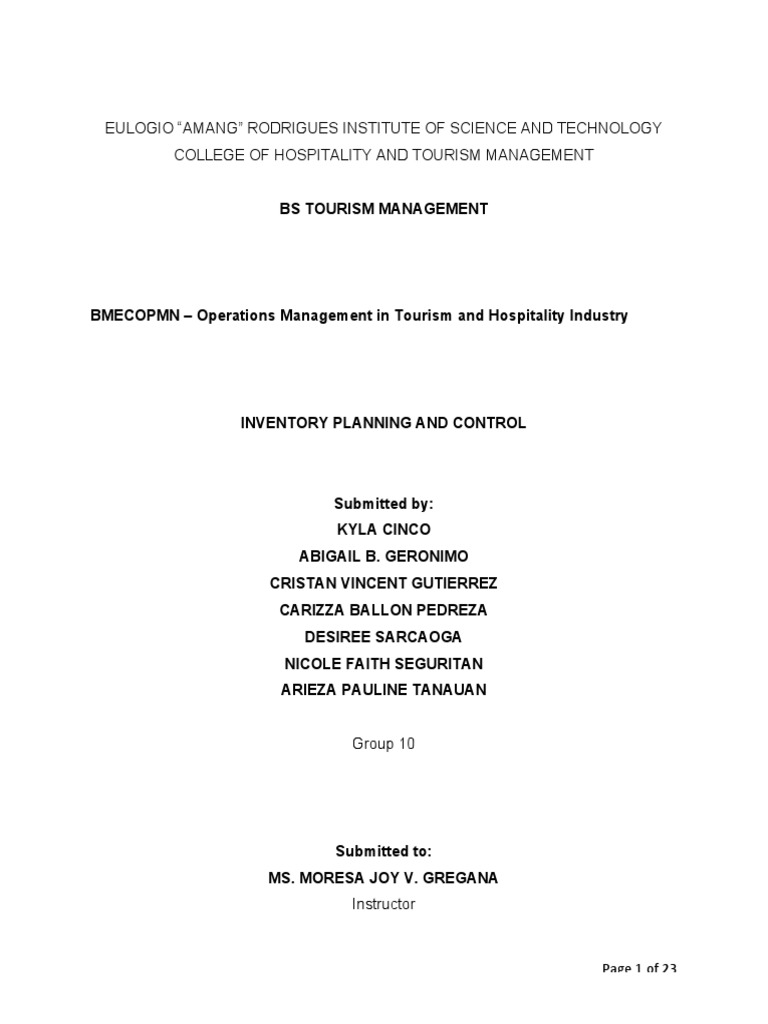 Inventory Planning and Control | PDF | Inventory | Management Accounting