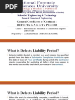 Warranty and Defect Liability Period For Service Contract | PDF ...