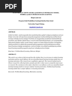Sintaks PBL Menurut Arends | PDF