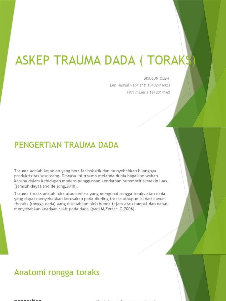 Askep Trauma Dada (Toraks) 4 | PDF
