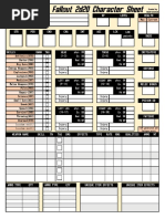 Fallout RPG - Character Sheet | PDF | Role Playing Games | Gaming
