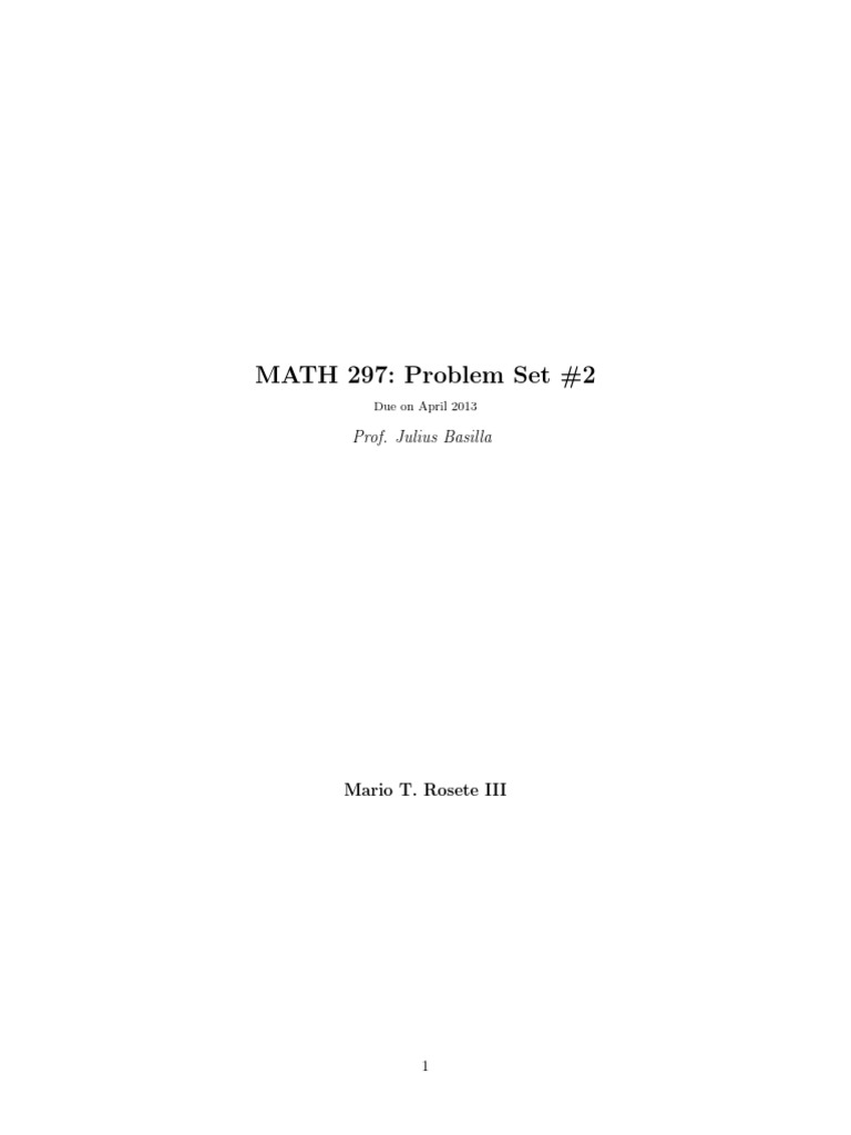 Problem Set #2 - Elliptic Curves | PDF | Rational Number | Complex Number