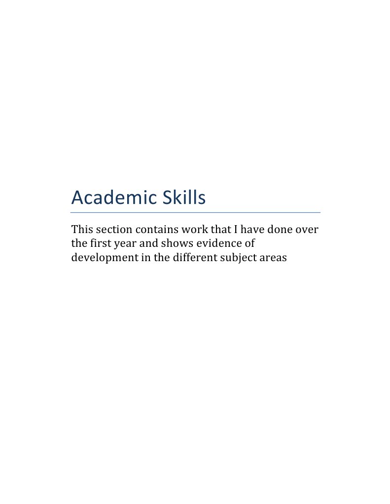 Academic Skills | PDF