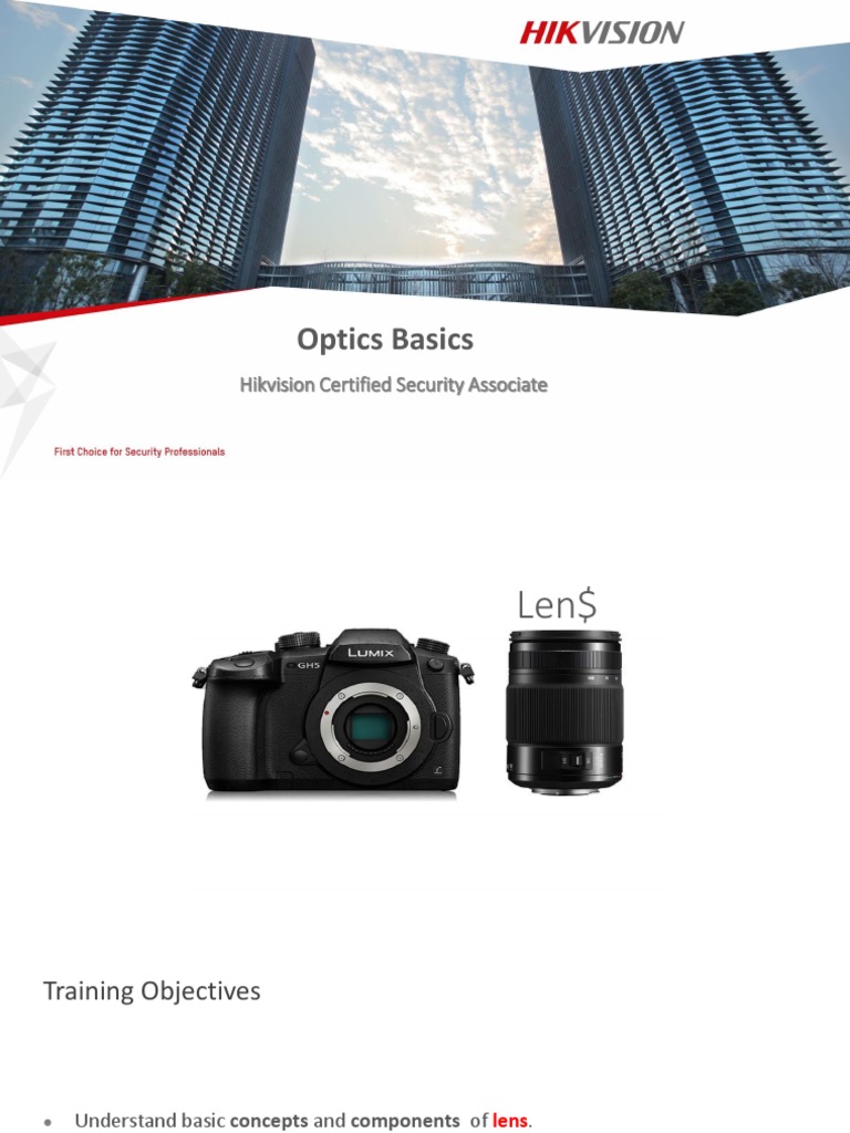 02 HCSA - Hikvision Optics Basics | PDF | Camera Lens | Field Of View