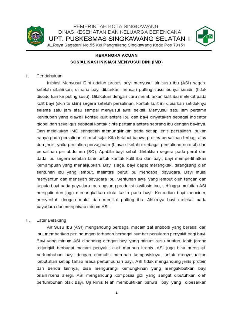 Kak Sosialisasi Imd | PDF
