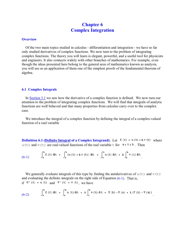 Integral Kompleks Howell | PDF | Integral | Complex Number