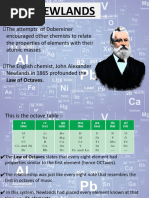 John Newlands Fact File | PDF | Periodic Table | Metals