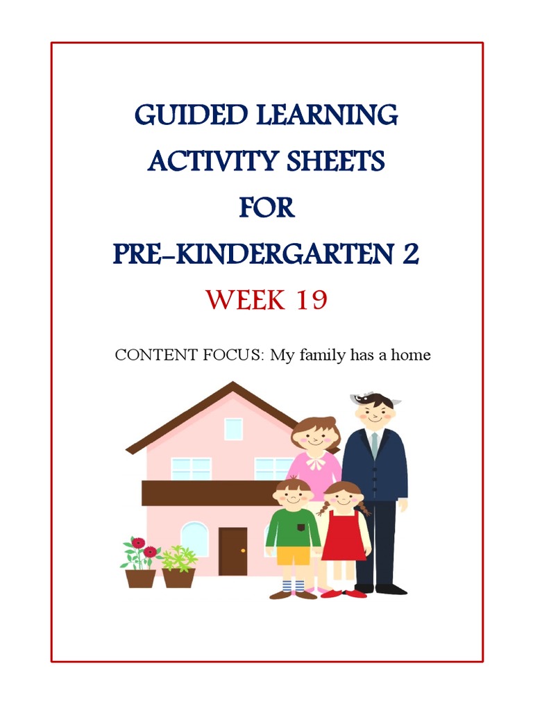 Pre-K Guided Learning: My Family's Home | PDF | Home & Garden