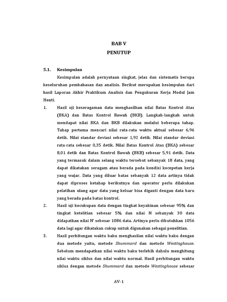 15 - Bab V Penutup | PDF
