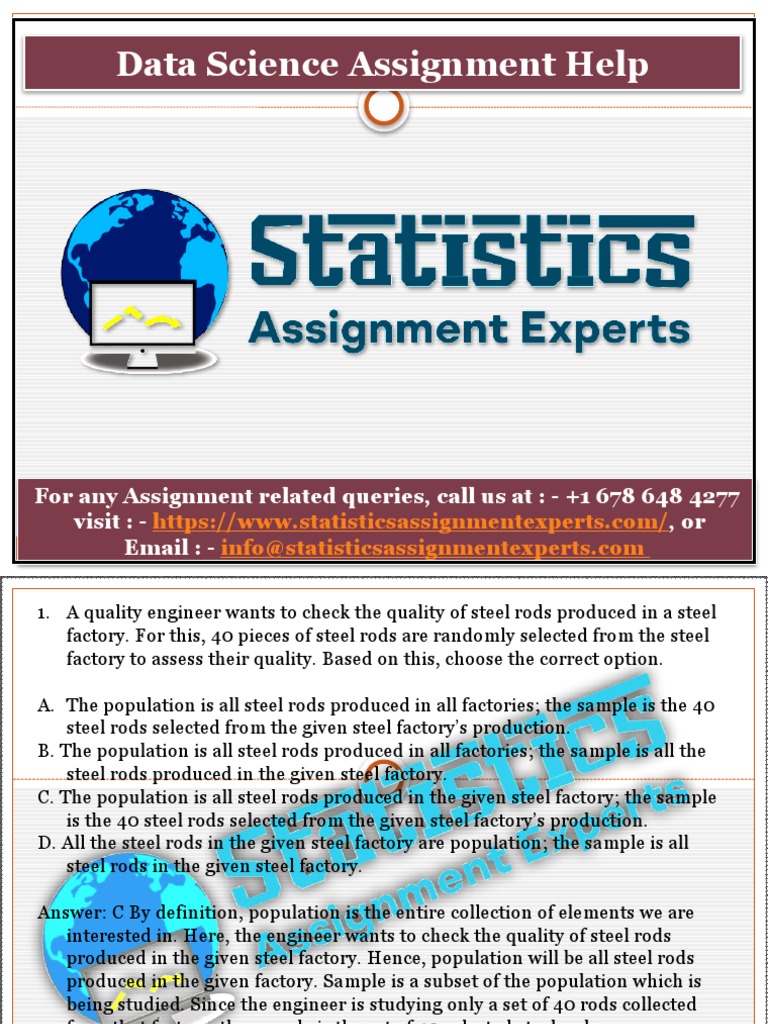 Data Science Assignment Help | PDF | Level Of Measurement | Statistics