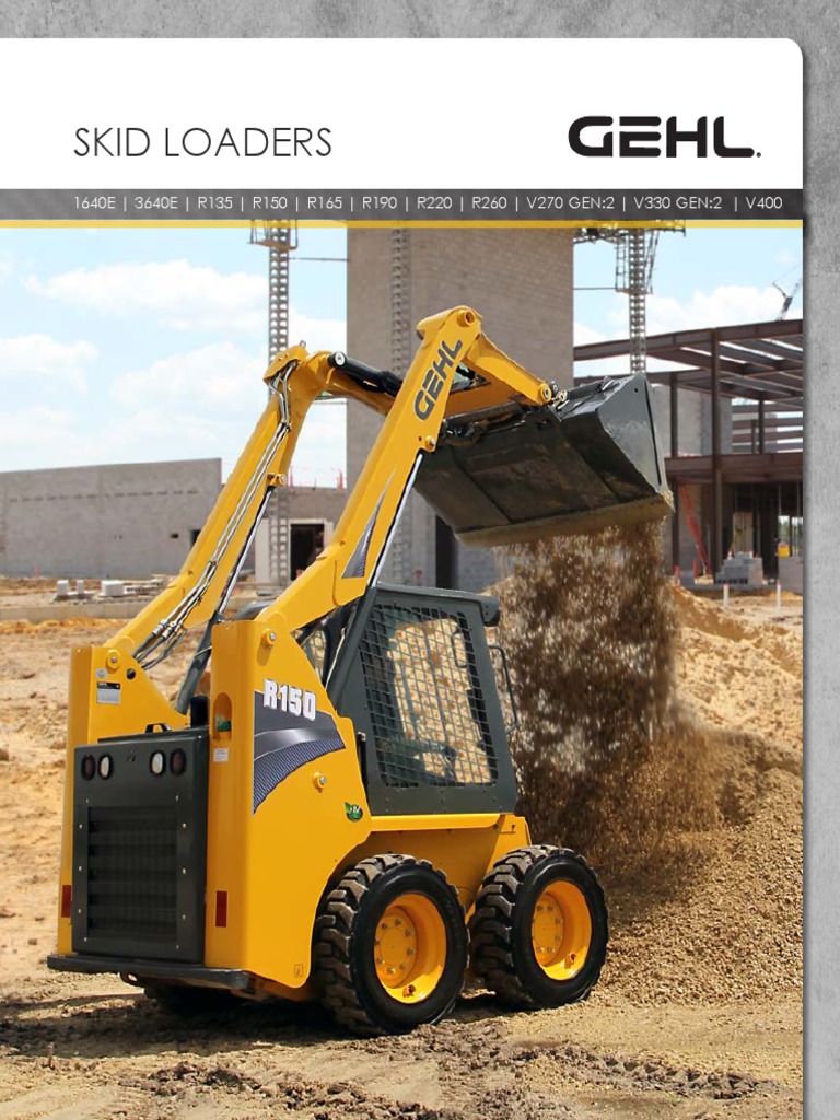 GEHL Mini Utovarivaci Katalog | PDF | Loader (Equipment) | Elevator